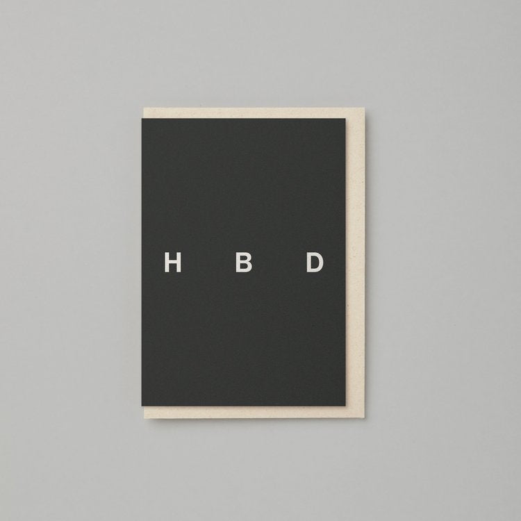 HBD Typography Happy Birthday Card – Preservation